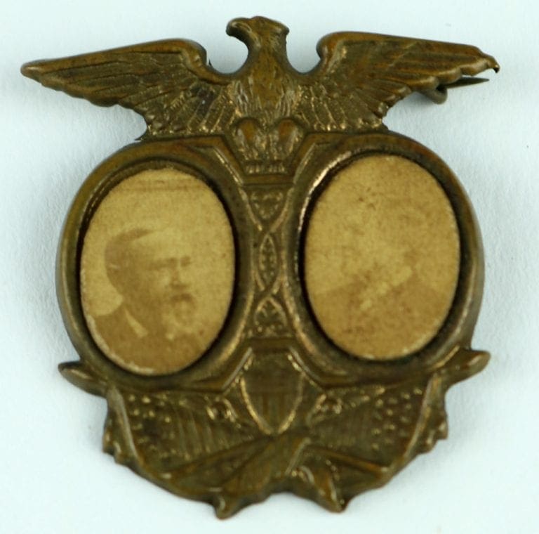 1888 Presidential Campaign Button - Shiloh Museum of Ozark History
